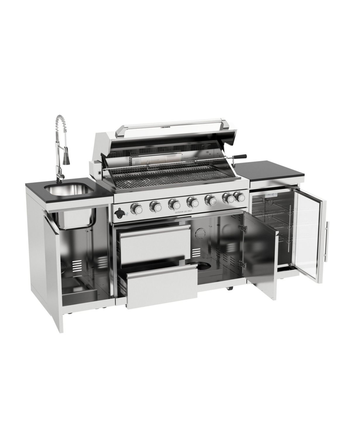 Click here for Mondawe 44 6-Burner 85000 Btu Stainless Steel Outd... prices