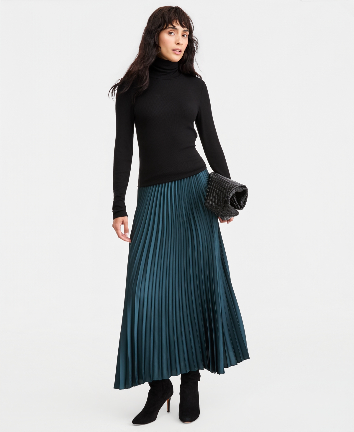 Click here for Emme Marella Womens Emmastrale Pleated A-Line Midi... prices