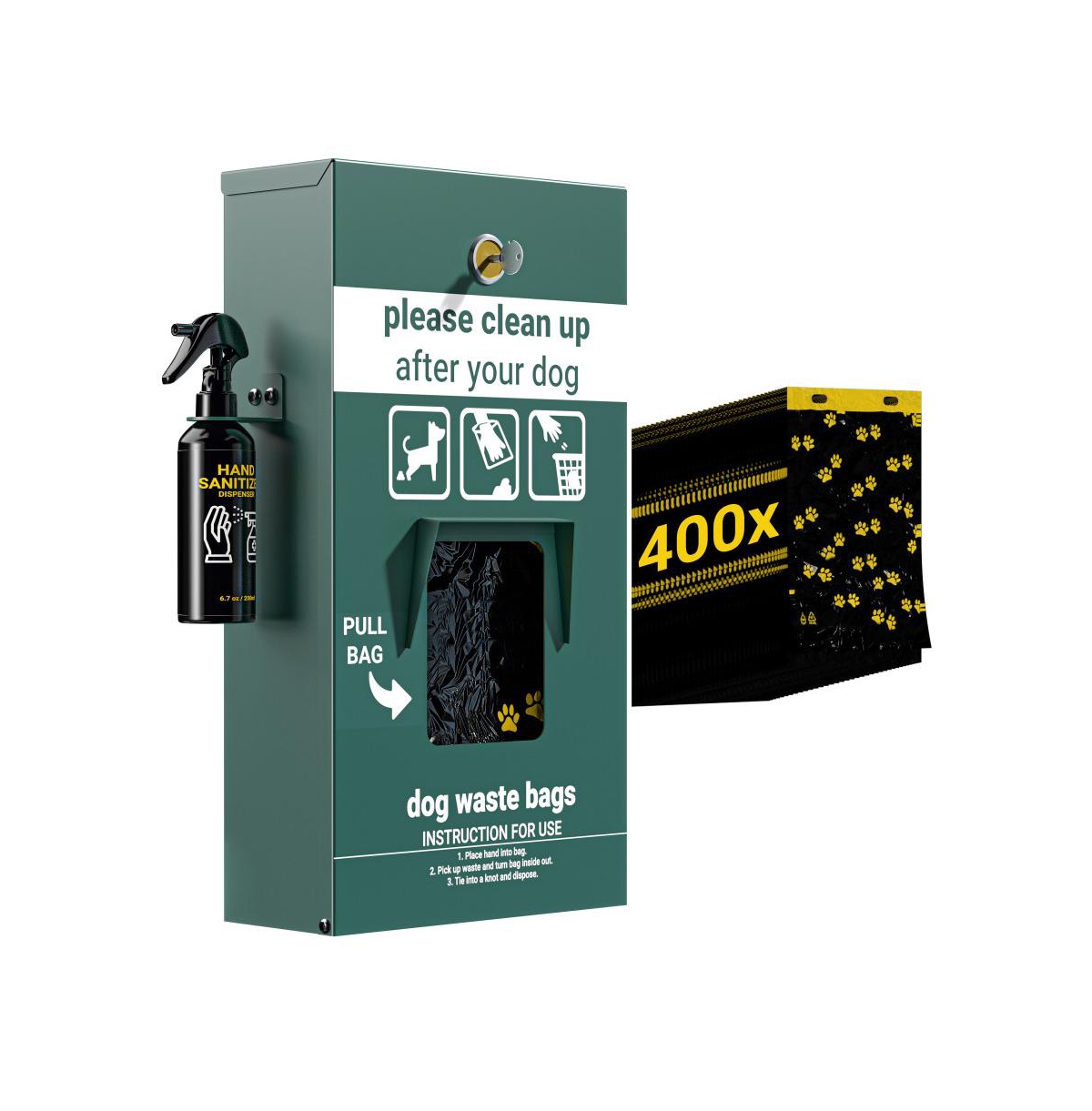Click here for Emma+Oliver Kirk Locking Dog Waste Bag Dispenser W... prices
