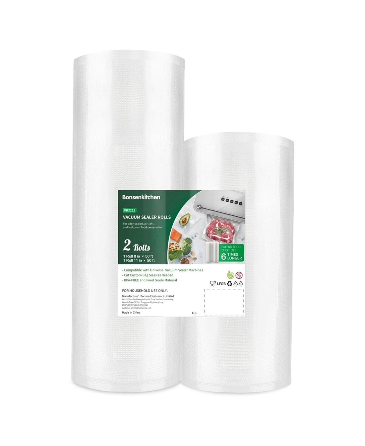 Click here for Bonsaii Bonsenkitchen Vacuum Sealer Rolls Bags  8... prices