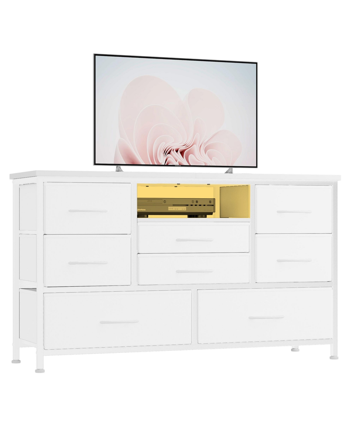 Click here for homfan Modern Tv Stand Dresser with Led Lighting a... prices