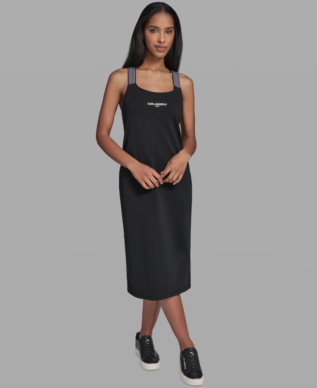 Click here for Karl Lagerfeld Paris Womens Sleeveless Scoop Dress... prices