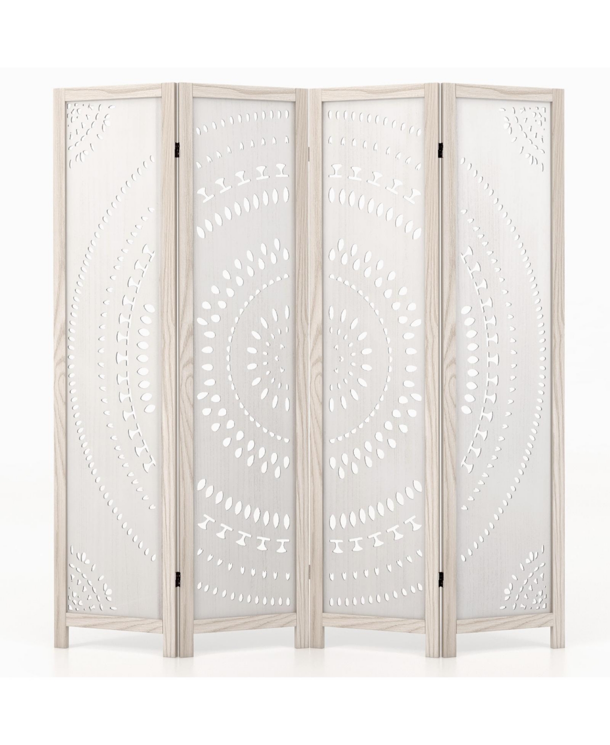 Click here for sumyeg 66-Inch Boho 4-Panel Room Divider Privacy S... prices