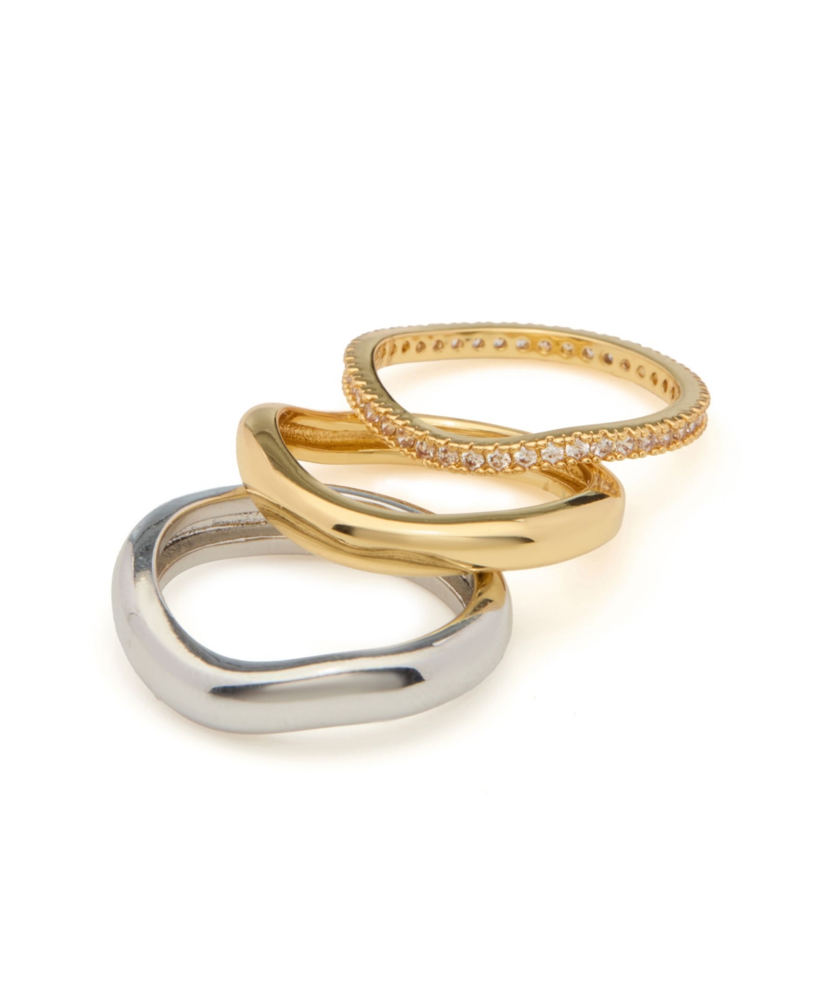 Click here for St. Moran Trio of Wavy Iris Band Ring - Gold prices