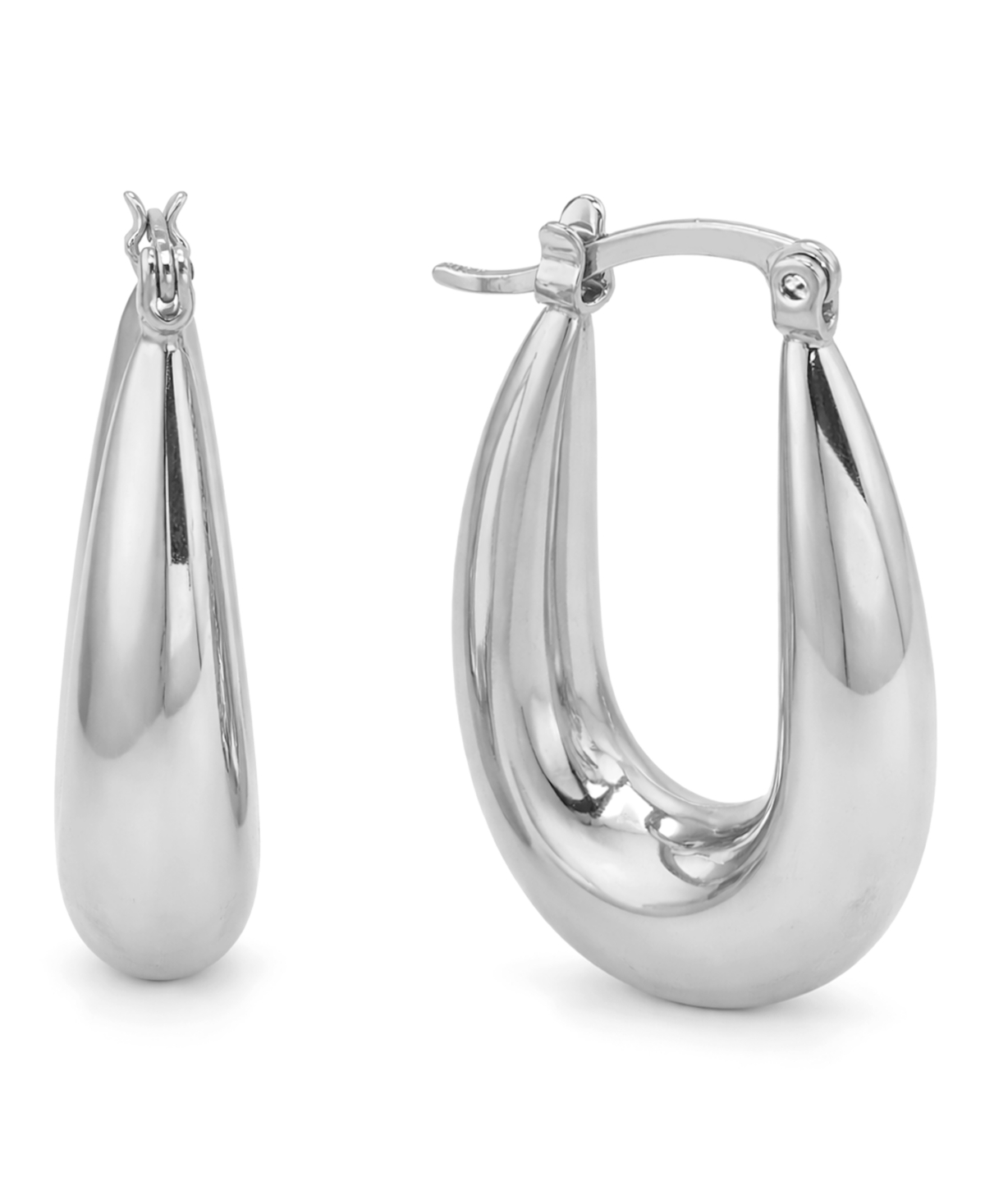 Click here for And Now This Puff Click Top Hoop Earrings - Fine s... prices