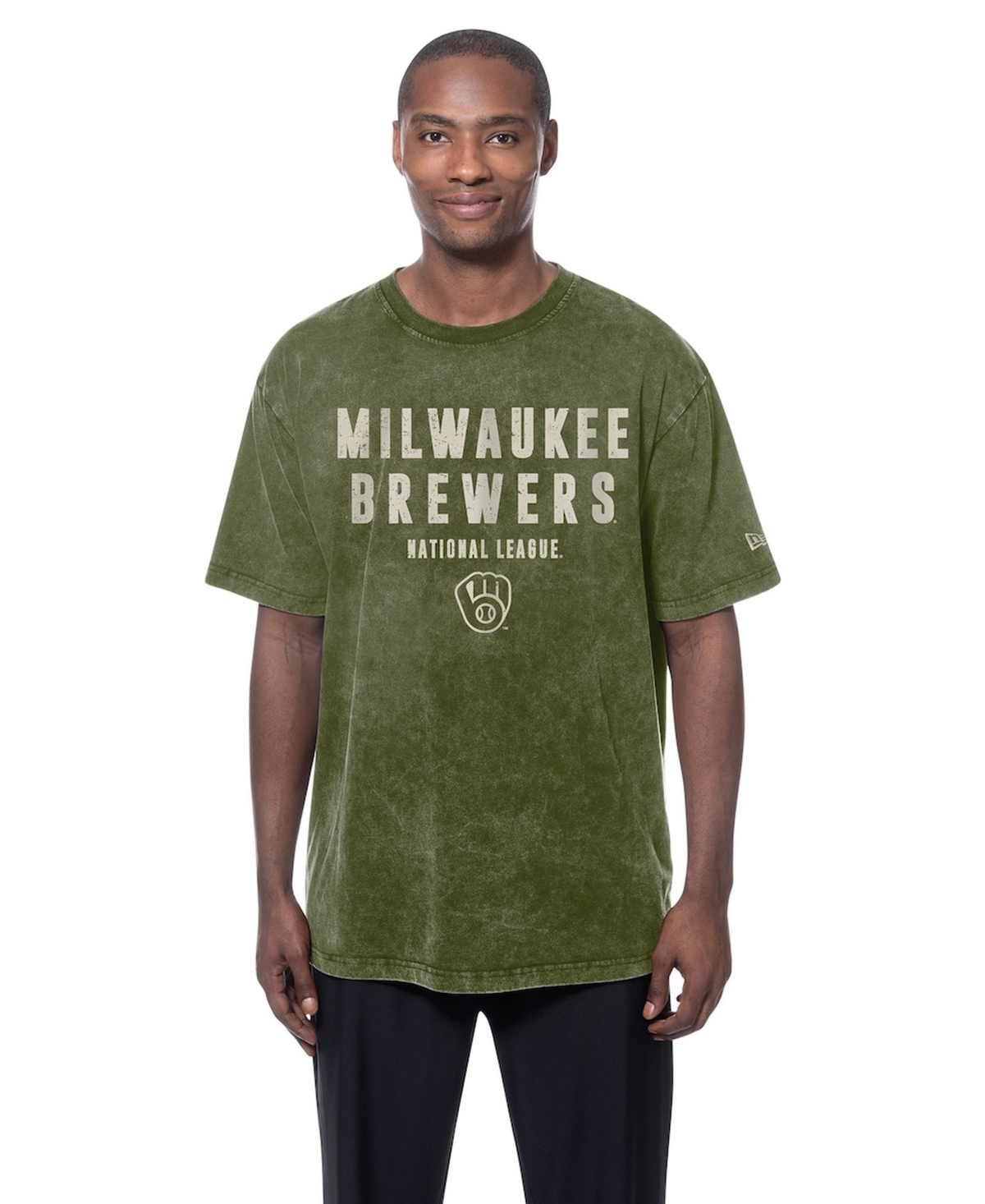 Click here for New Era Mens Olive Milwaukee Brewers 2026 Armed Fo... prices
