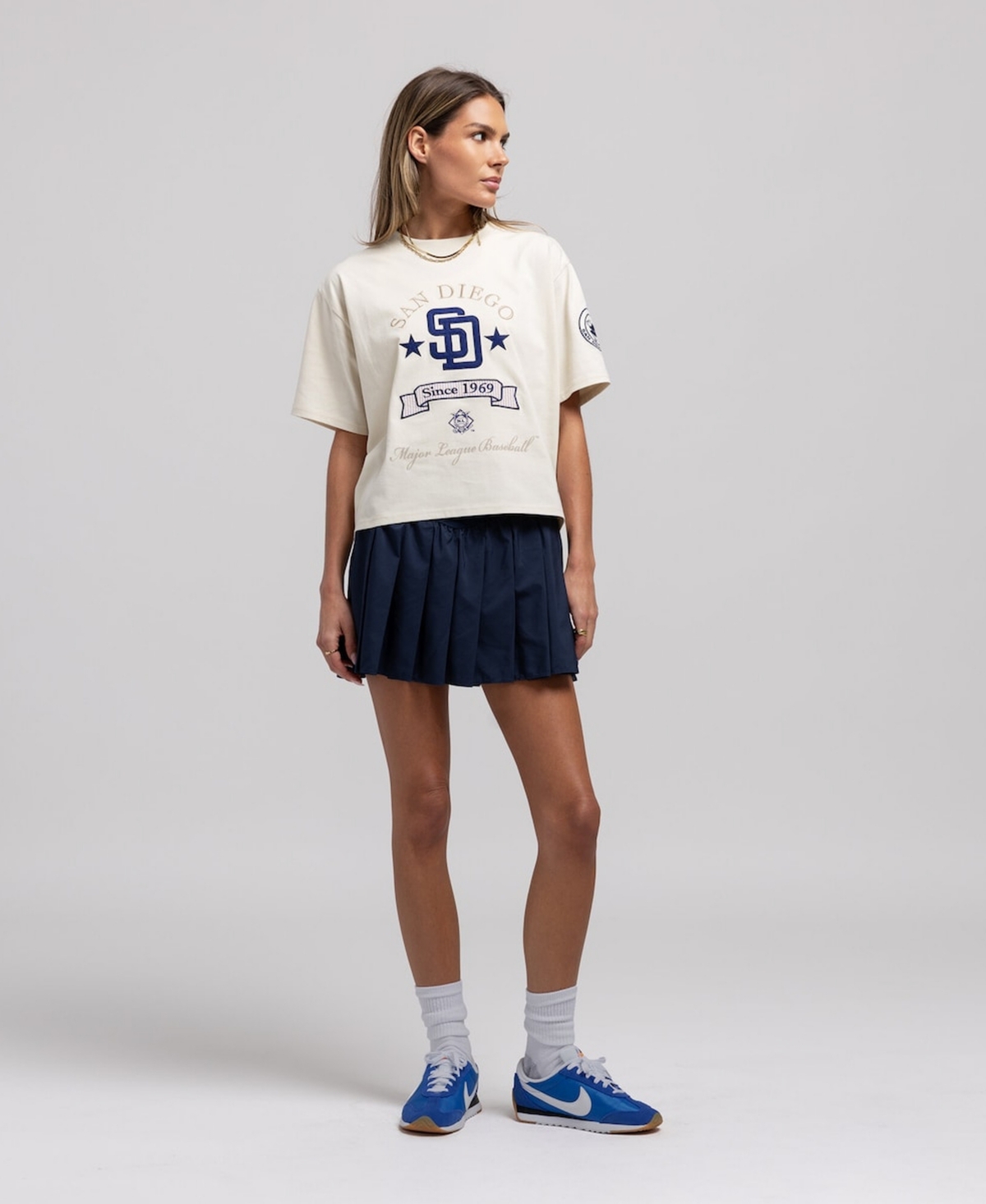 Click here for Mitchell & Ness Womens Cream San Diego Padres Coop... prices