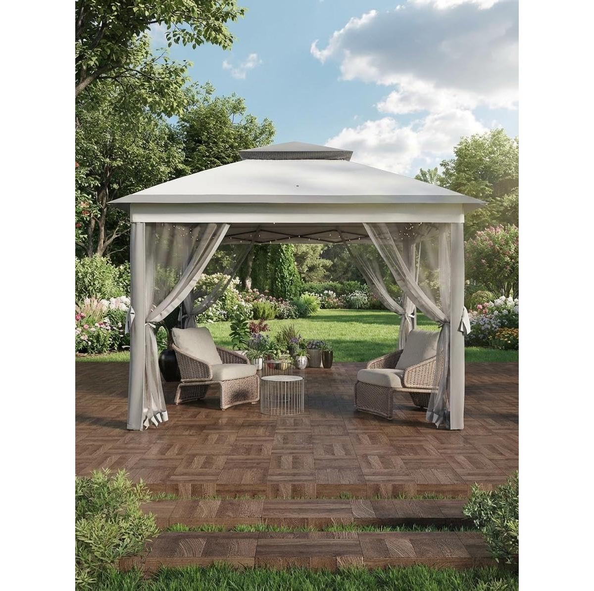 Click here for gaomon 11x11feet pop-up gazebo tent  mosquito net... prices