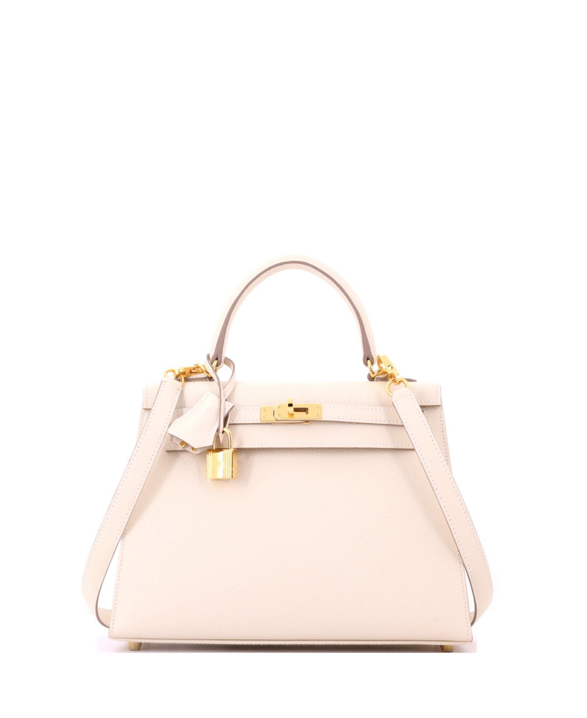 Click here for Pre-Owned HERMES Kelly 25 Handbag Light Epsom with... prices