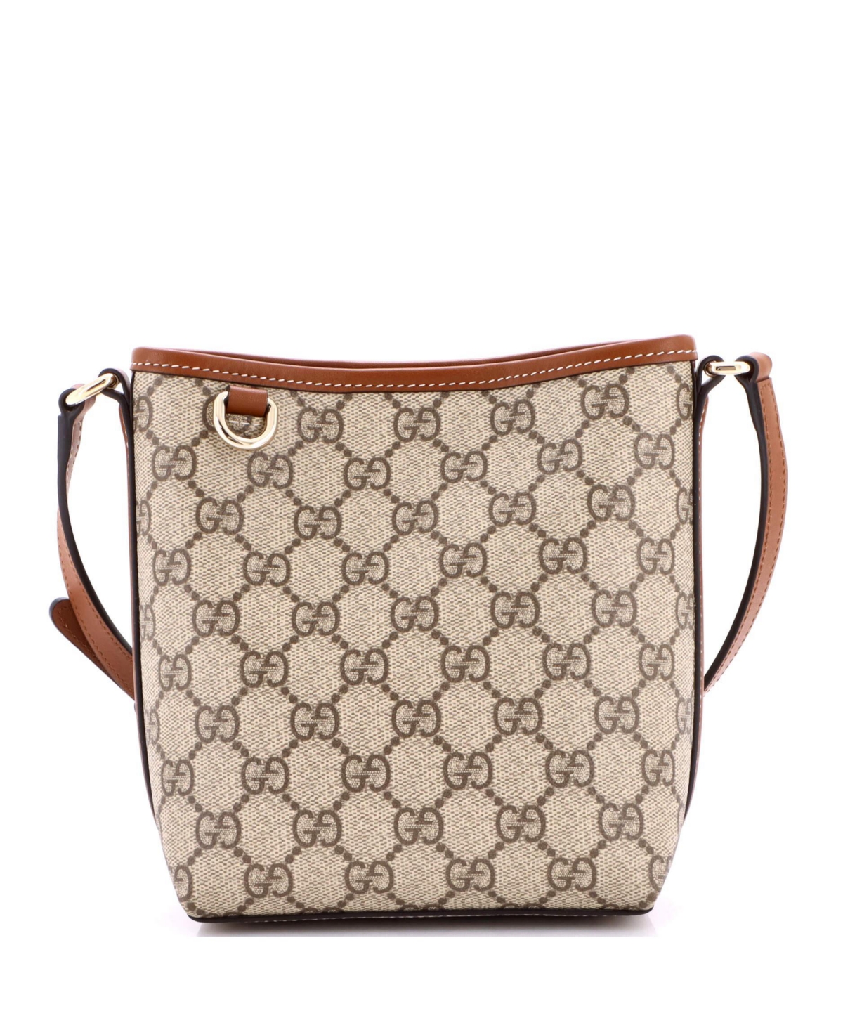 Click here for Pre-Owned Gucci Nano Gg Emblem Bucket Bag Gg Coate... prices