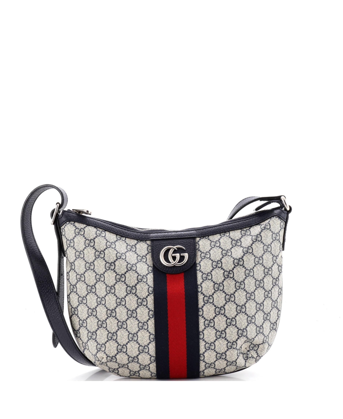 Click here for Pre-Owned Gucci Small Ophidia Half Moon Hobo Gg Co... prices