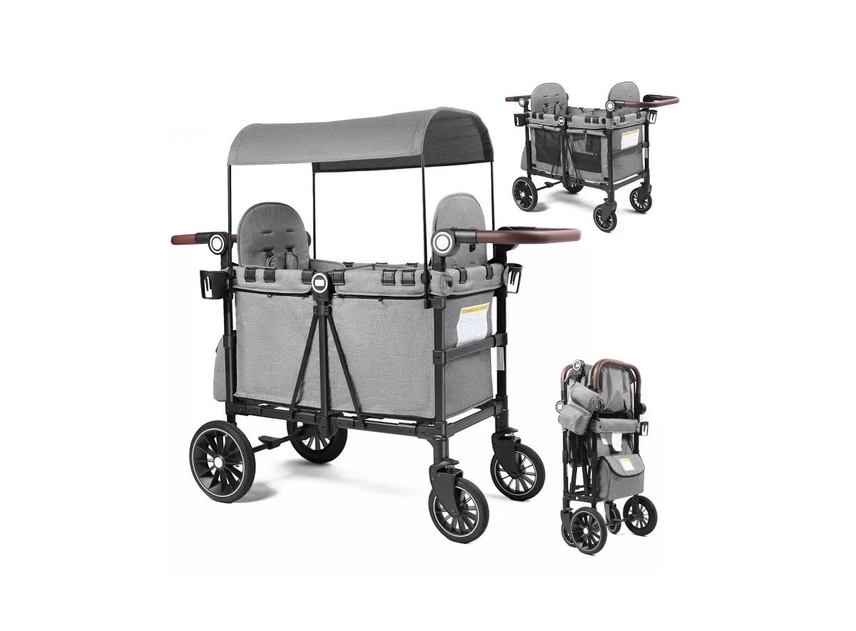 Click here for Kinder King Baby All-Terrain Wagon Stroller for Tw... prices