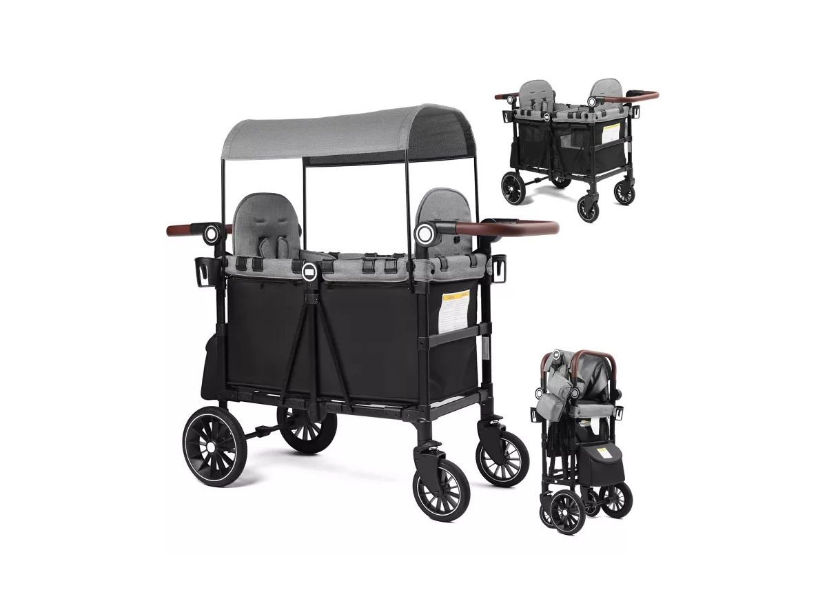 Click here for Kinder King Baby All-Terrain Wagon Stroller for Tw... prices