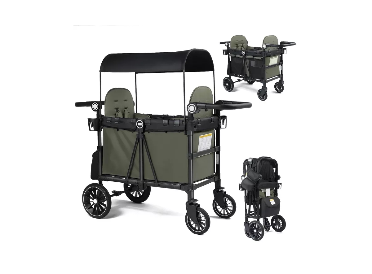 Click here for Kinder King Baby All-Terrain Wagon Stroller for Tw... prices