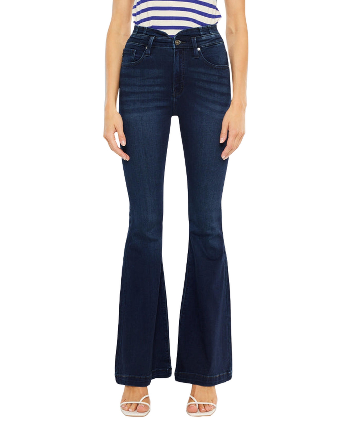 Click here for KanCan Womens Elowen High Rise Super Flare Jeans -... prices