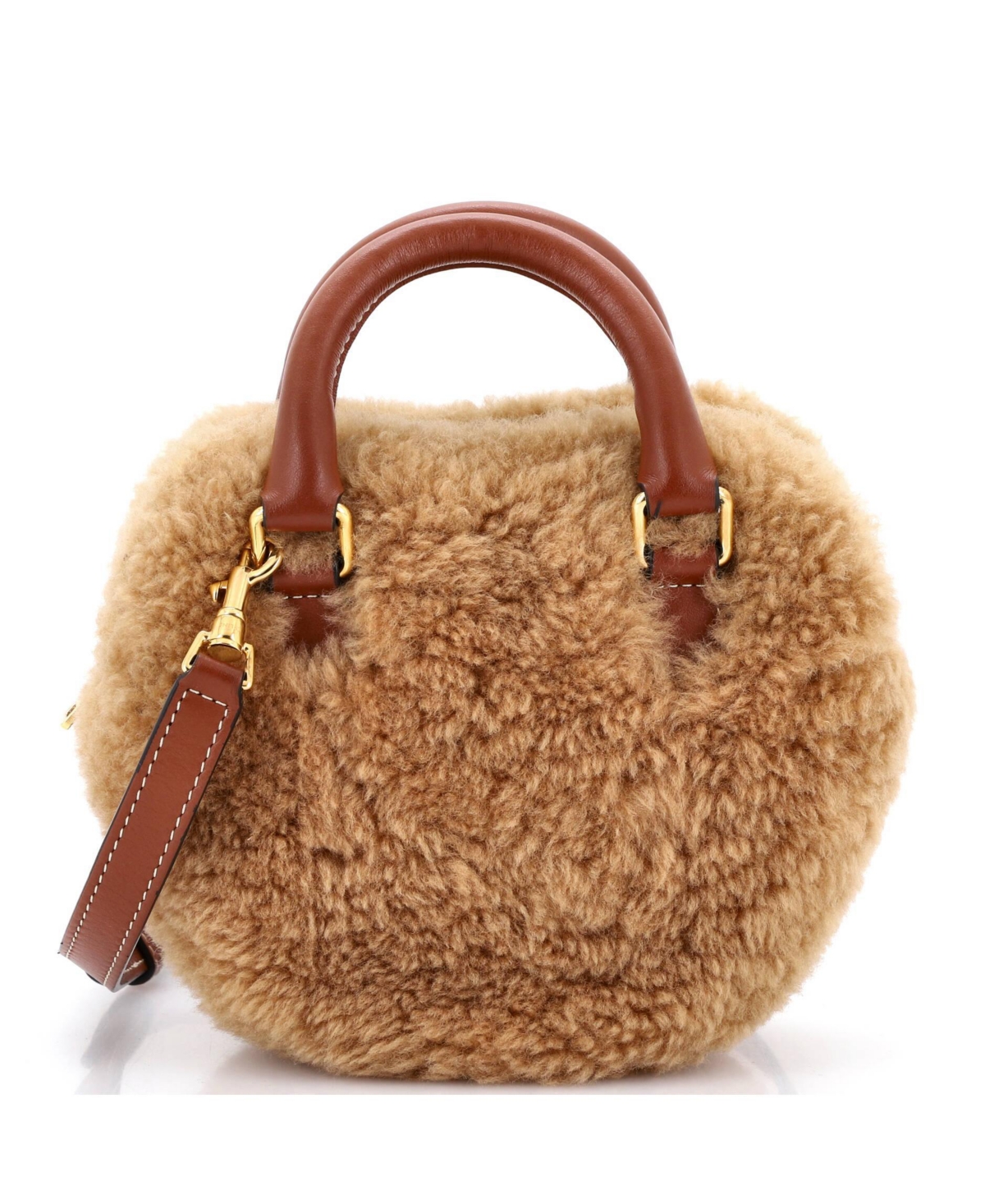 Click here for Pre-Owned Celine Medium Heart Bag Shearling with L... prices