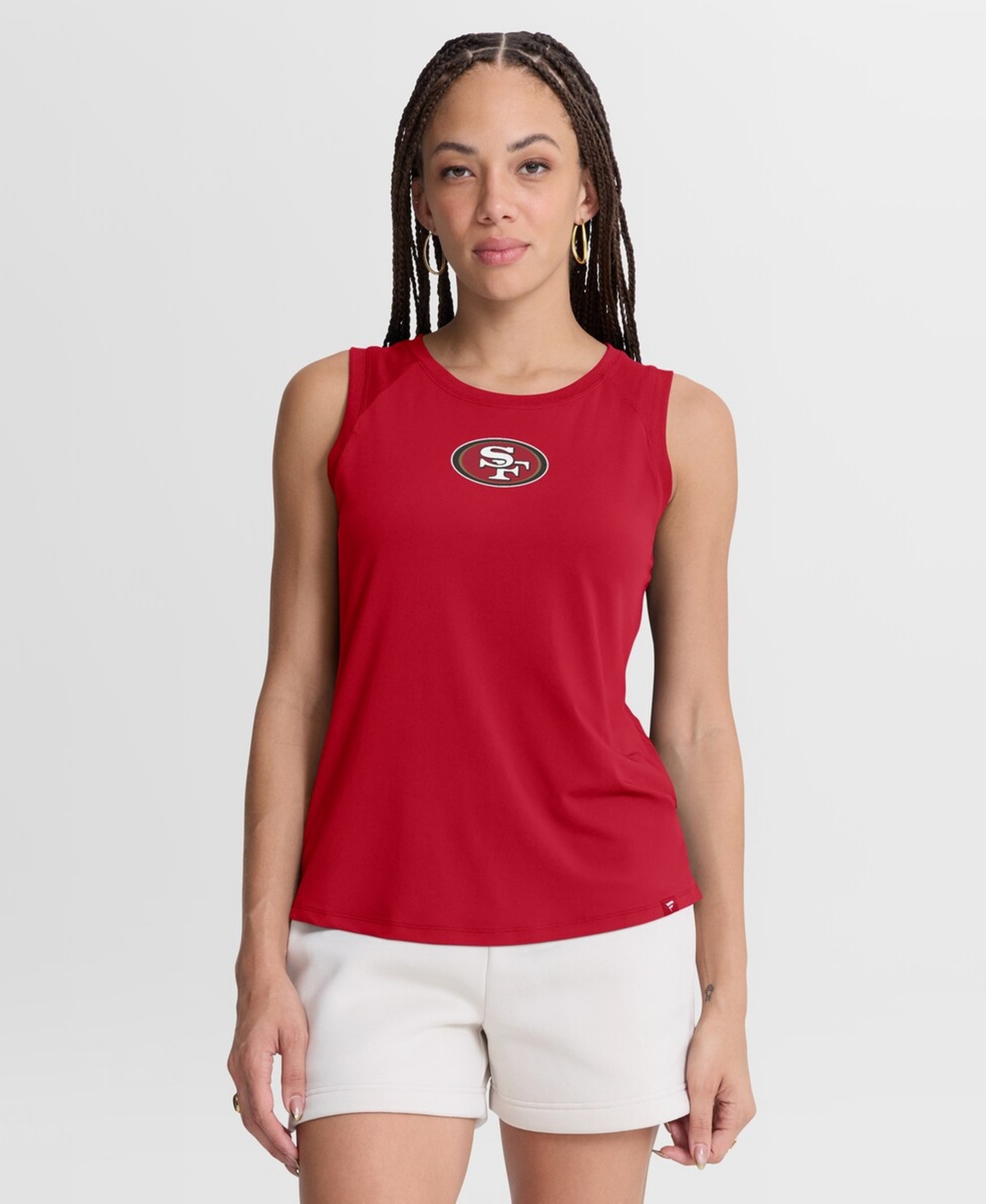 Click here for Fanatics Womens Scarlet San Francisco 49ers Draped... prices