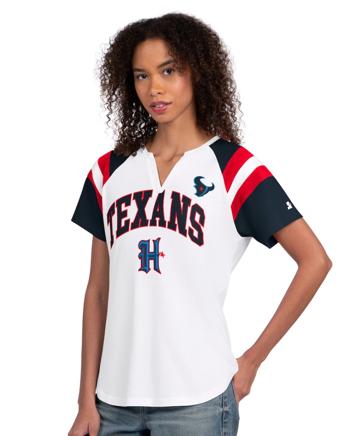 Click here for Starter Womens White Houston Texans Game On Notch... prices