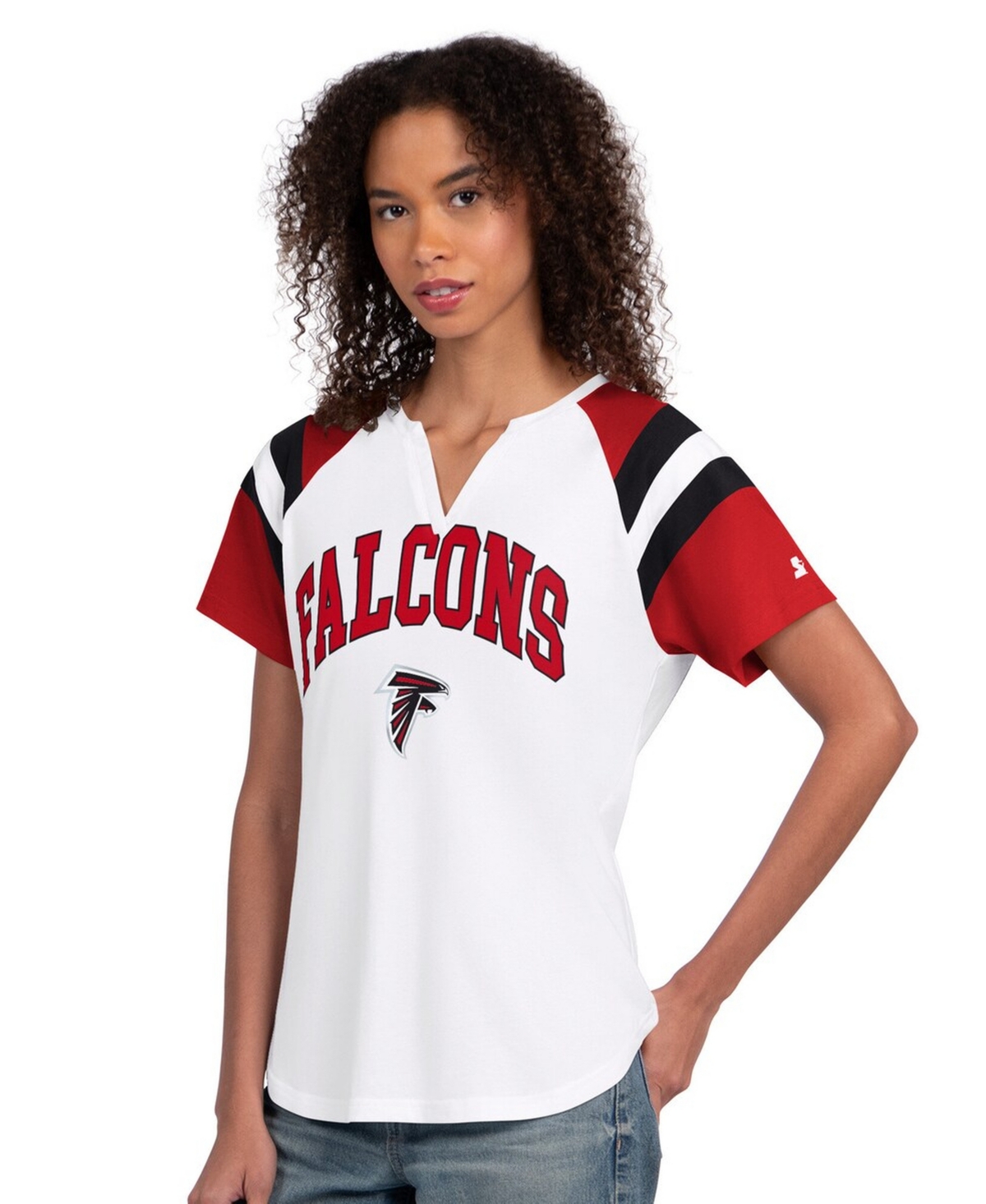 Click here for Starter Womens White Atlanta Falcons Game On Notch... prices