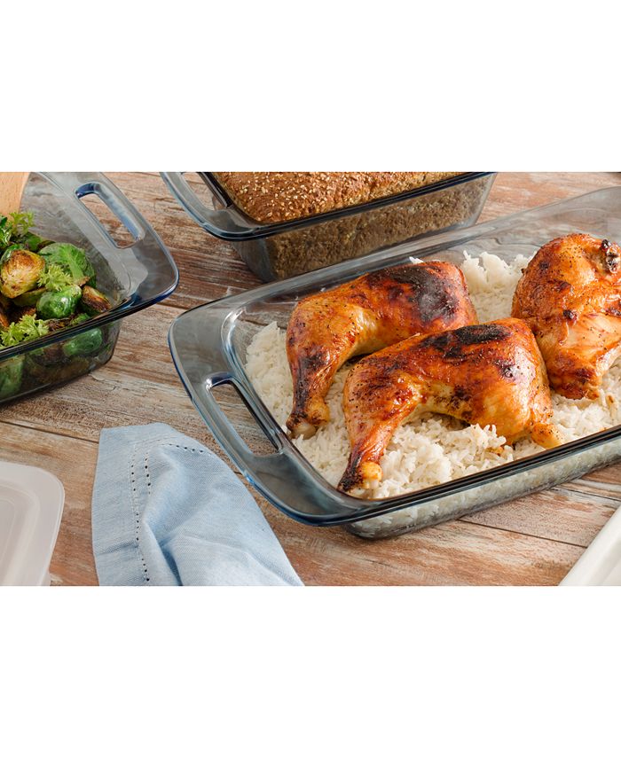 Pyrex 5-Pc. Atlantic Blue Bakeware Set - Macy's