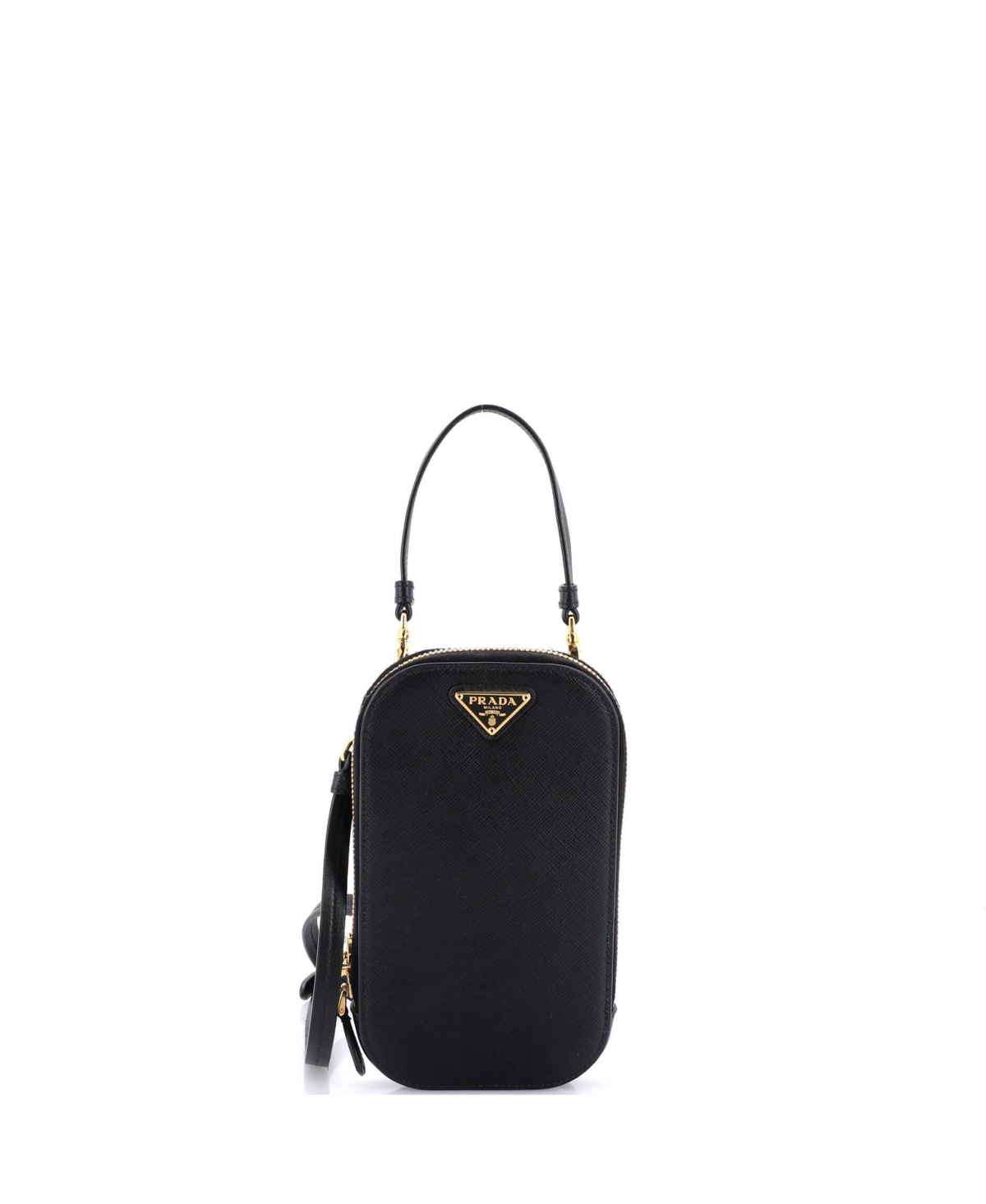 Click here for Pre-Owned Prada Zip Phone Holder Crossbody Bag Saf... prices