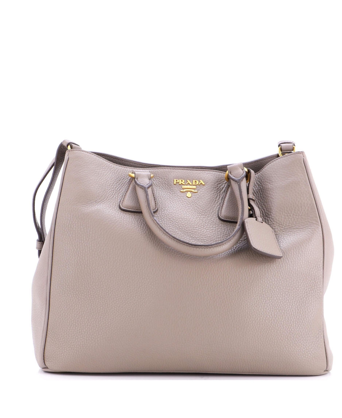 Click here for Pre-Owned Prada Large Convertible Shopper Tote Vit... prices