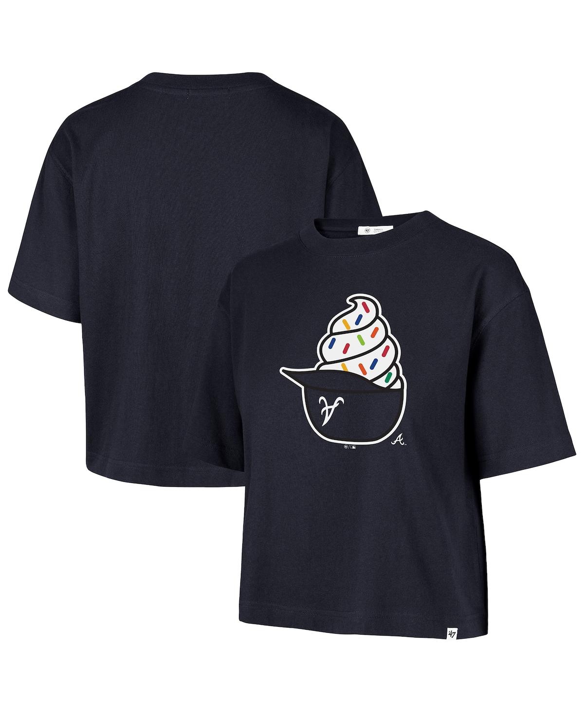 Click here for 47 Brand Womens Navy Atlanta Braves Ice Cream Helm... prices