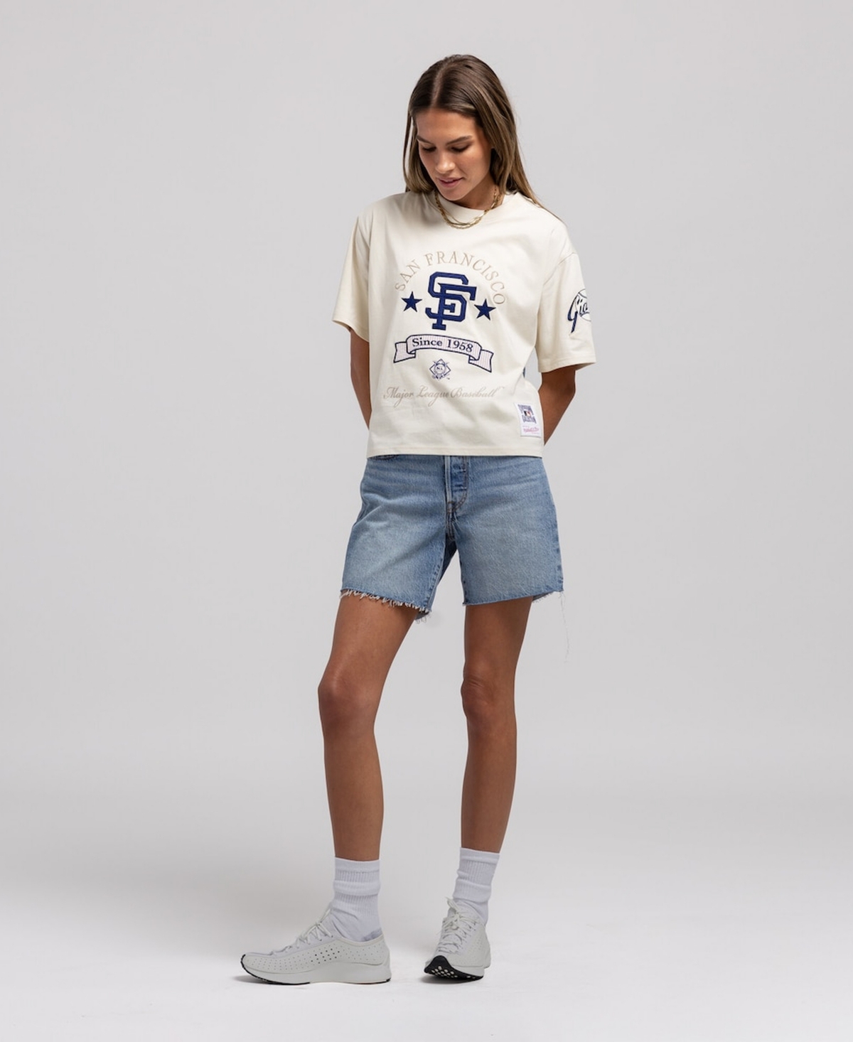 Click here for Mitchell & Ness Womens Cream San Francisco Giants... prices