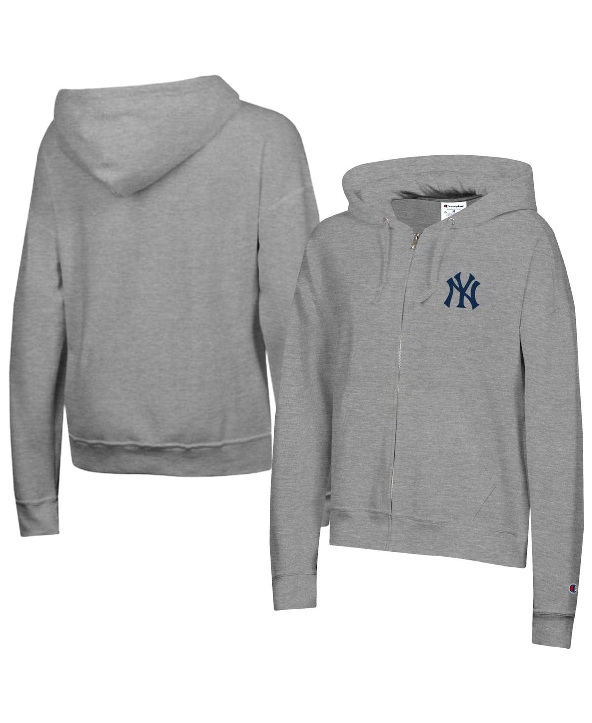 Click here for Champion Womens Heather Gray New York Yankees Powe... prices