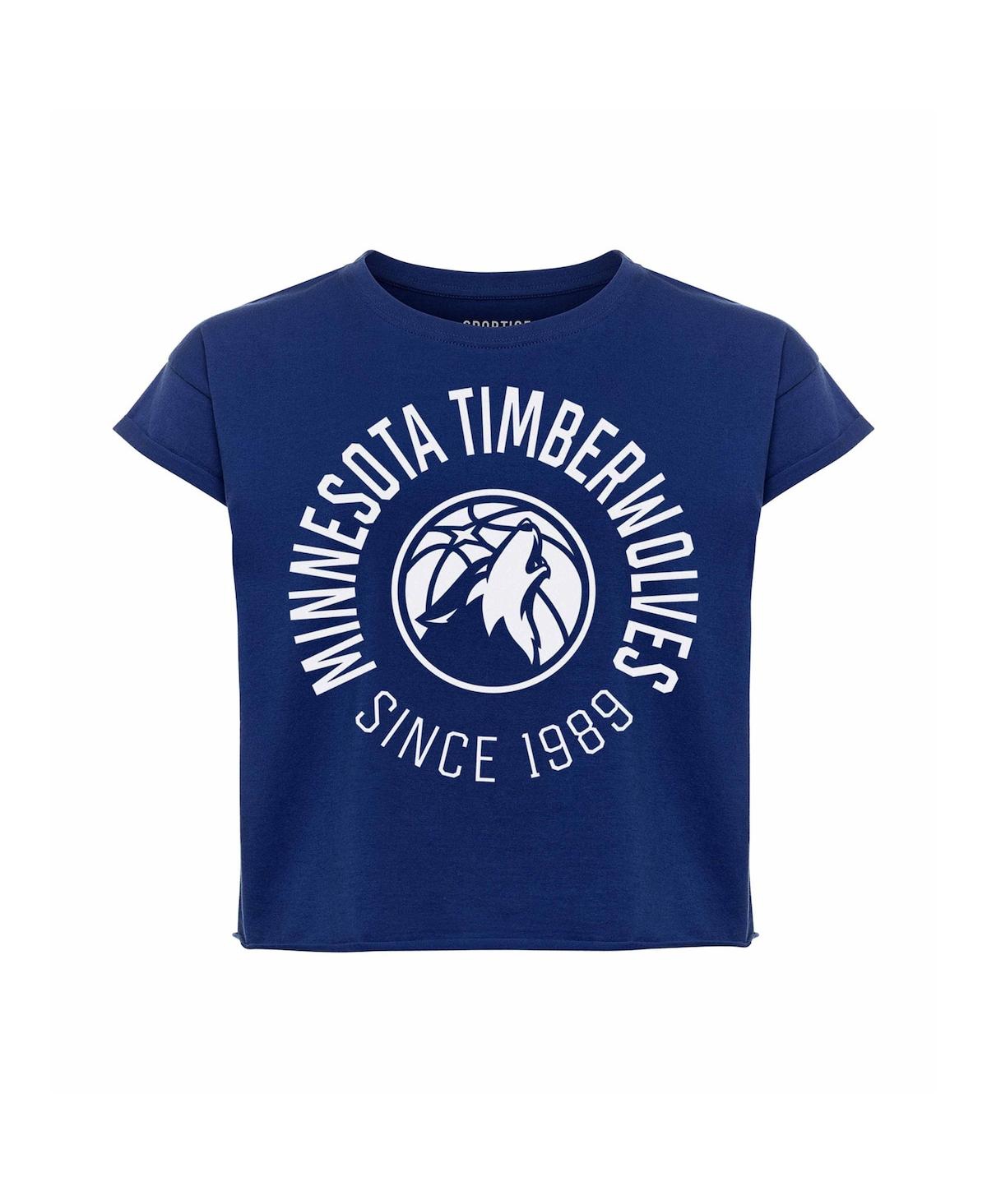 Click here for Sportiqe Womens Navy Minnesota Timberwolves Croppe... prices