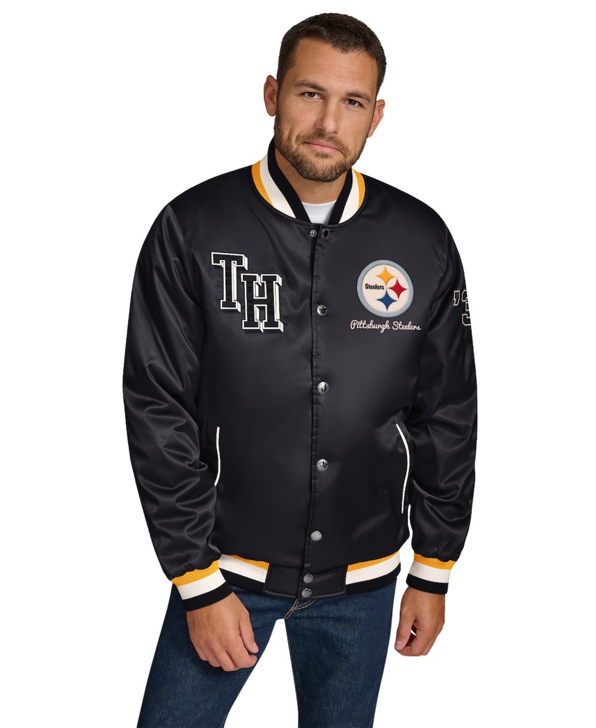 Click here for Tommy Hilfiger Mens Black Pittsburgh Steelers Dant... prices
