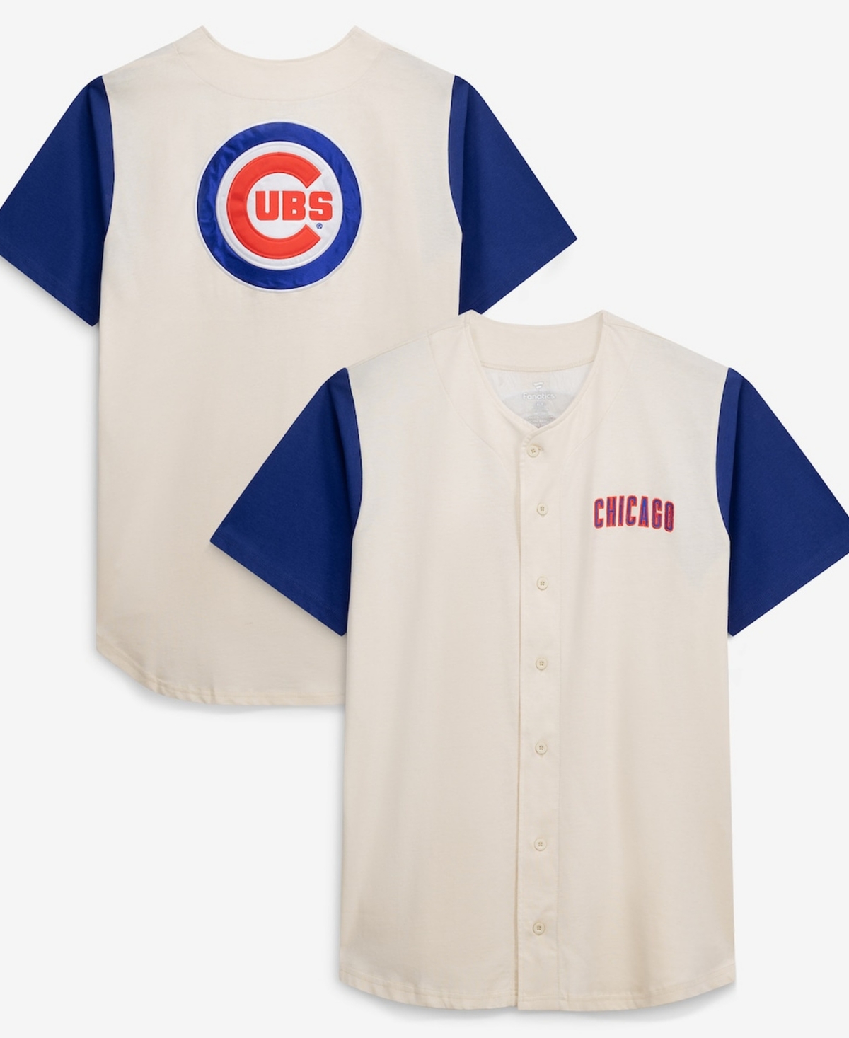 Click here for Fanatics Mens Cream Chicago Cubs Big Tall Full-But... prices