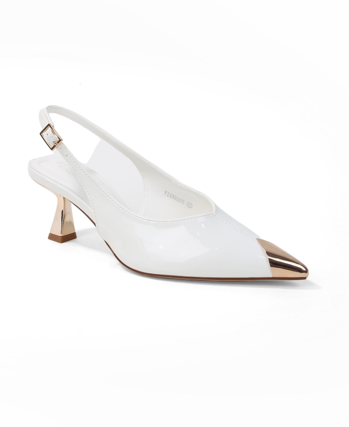 Click here for Berness Womens Patent Heels and Toe Cap Slingback... prices