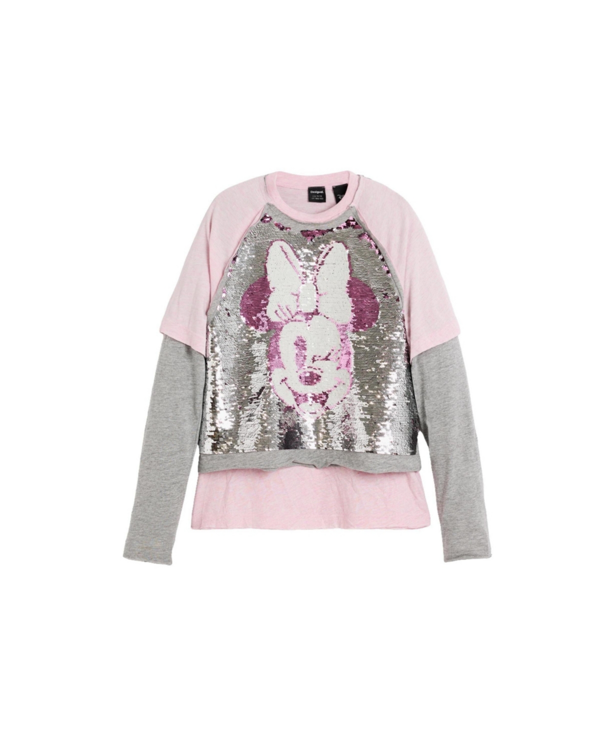 Click here for Desigual Girlss Minnie Mouse sequin T-shirt - Fuch... prices
