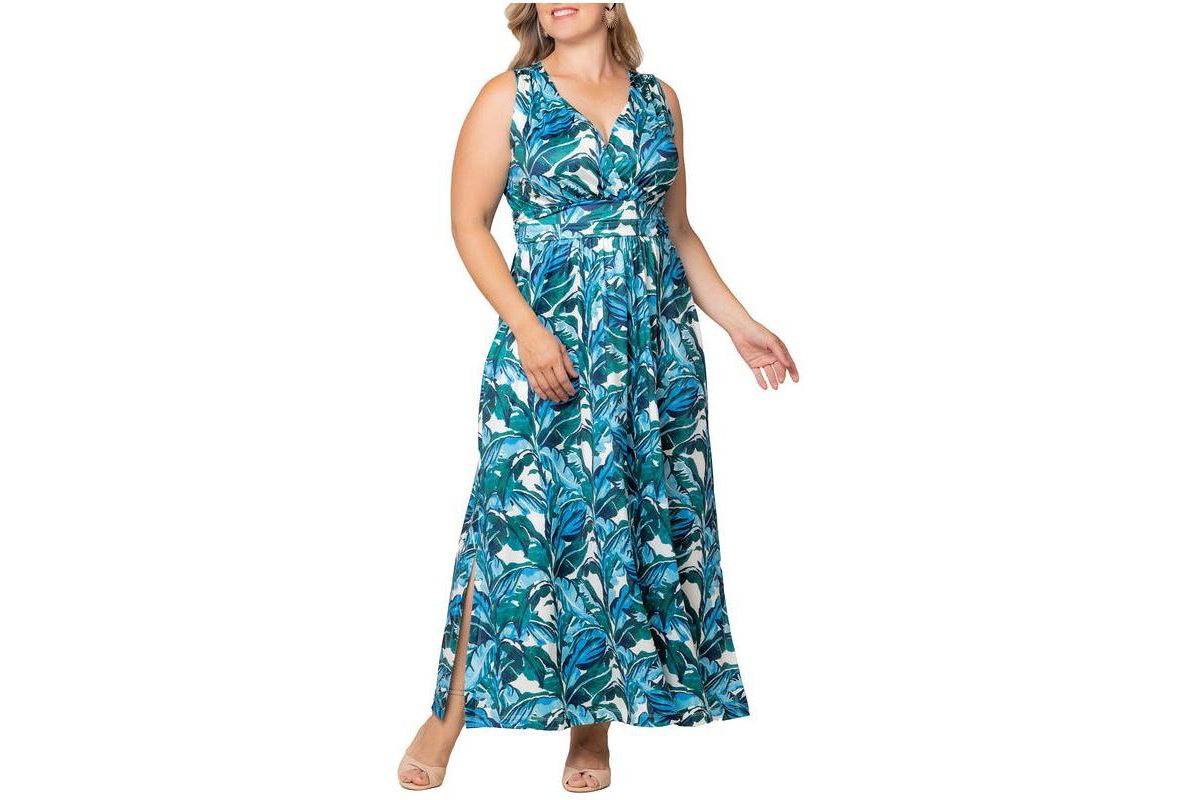 Click here for Kiyonna Womens Plus Size Daniela Sleeveless Maxi D... prices