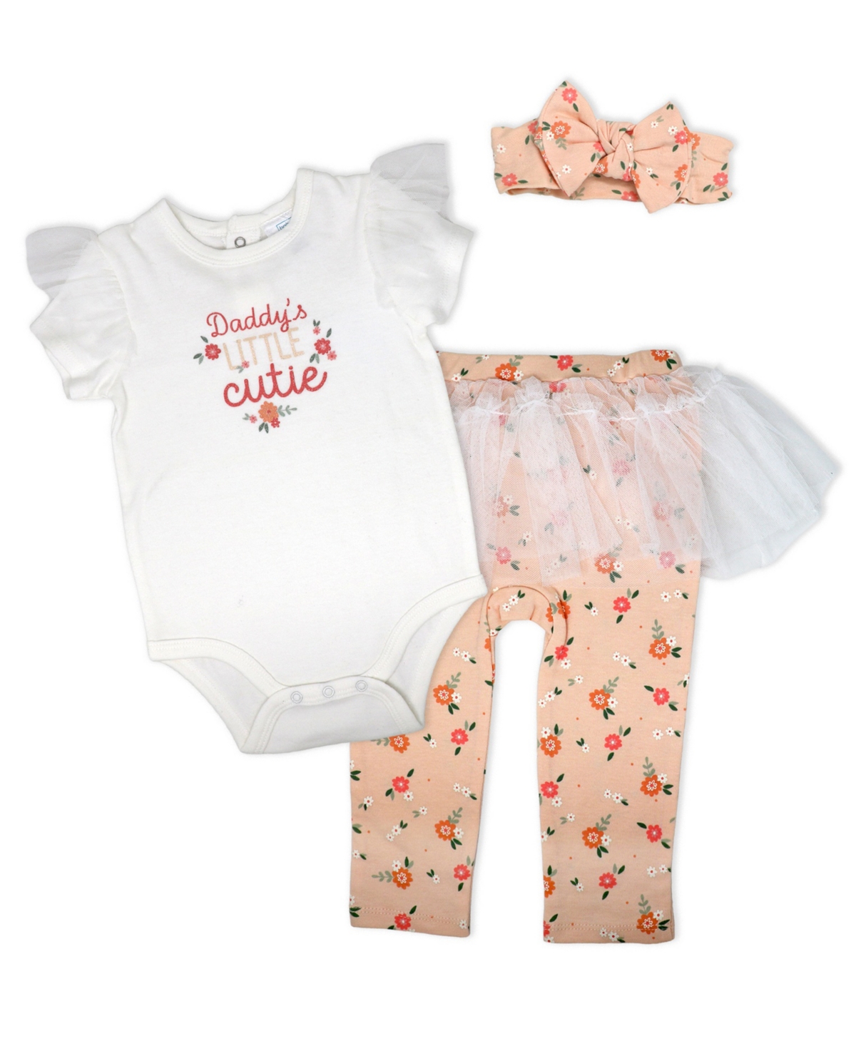 Click here for Baby Mode Baby Girls Short-Sleeve Bodysuit  Pant a... prices
