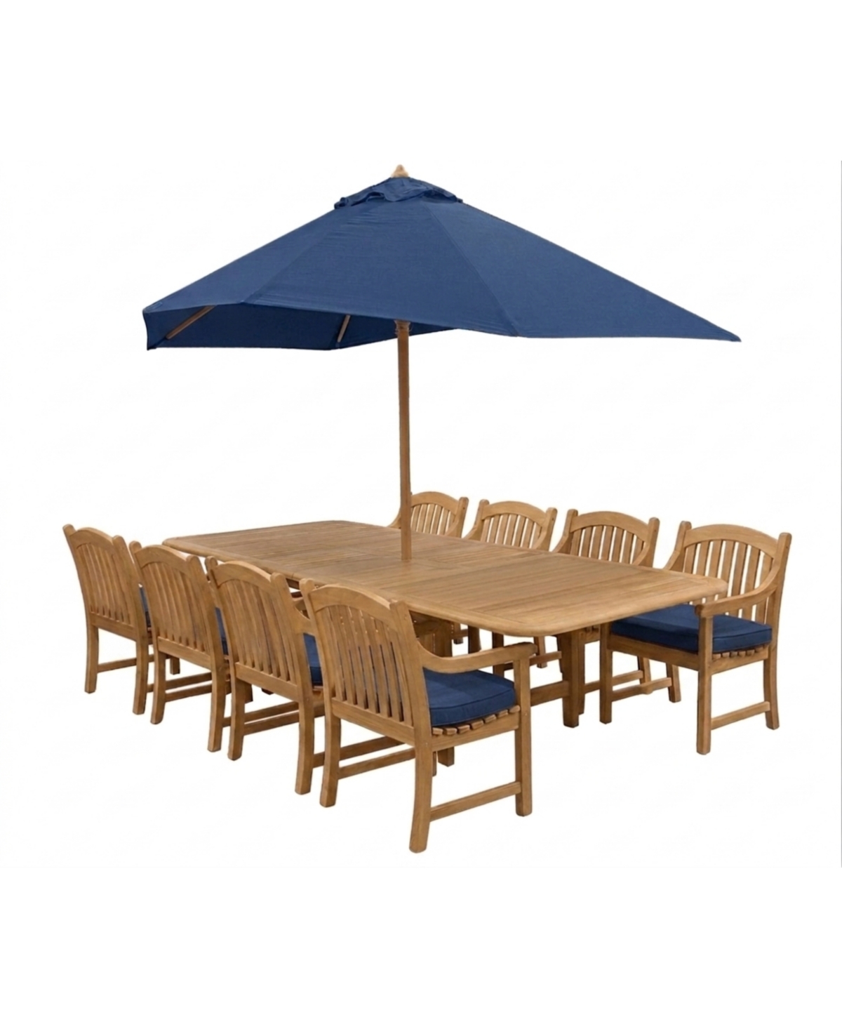 Click here for Bristol 9-Pc. Teak Wood Rectangle Extension Dining... prices