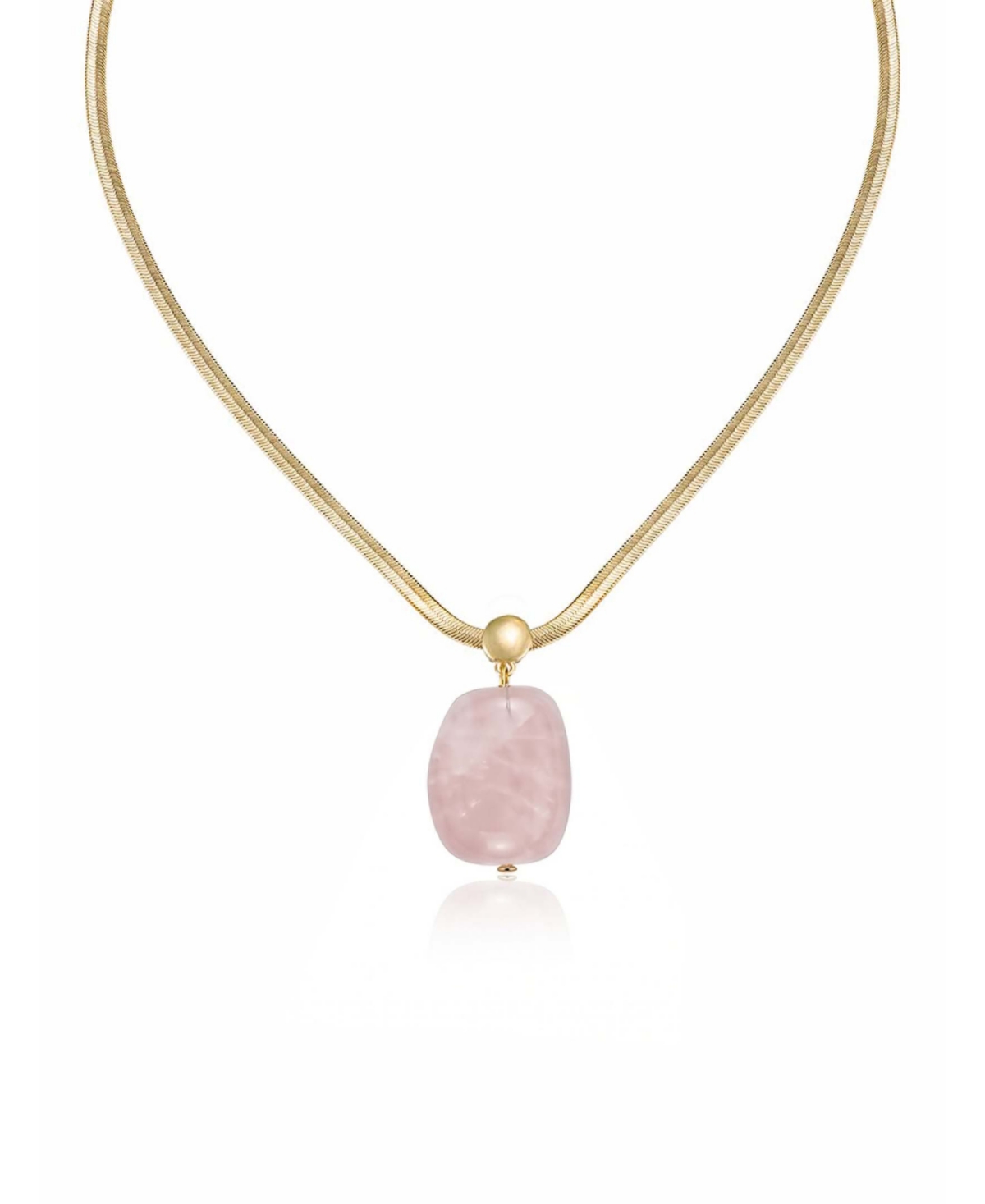 Click here for Ettika Gold-Plated Rose Pendant Snake Chain Neckla... prices
