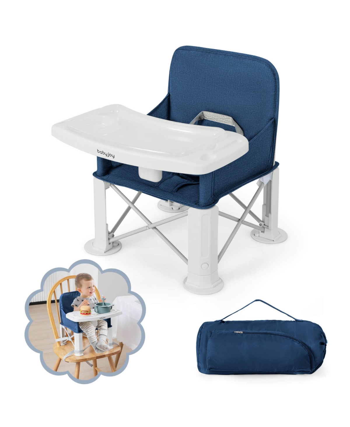 Click here for Costway Baby Travel Booster Seat with Double Tray... prices