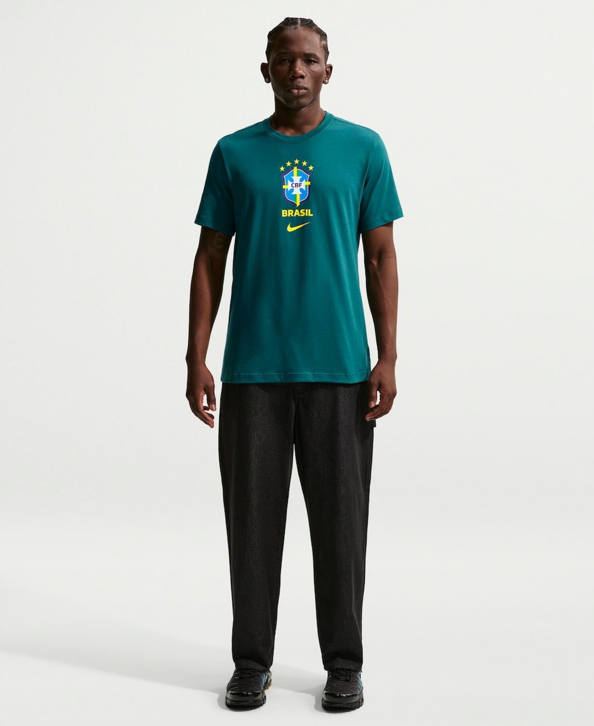 Click here for Nike Mens Green Brazil National Team Crest T-Shirt... prices