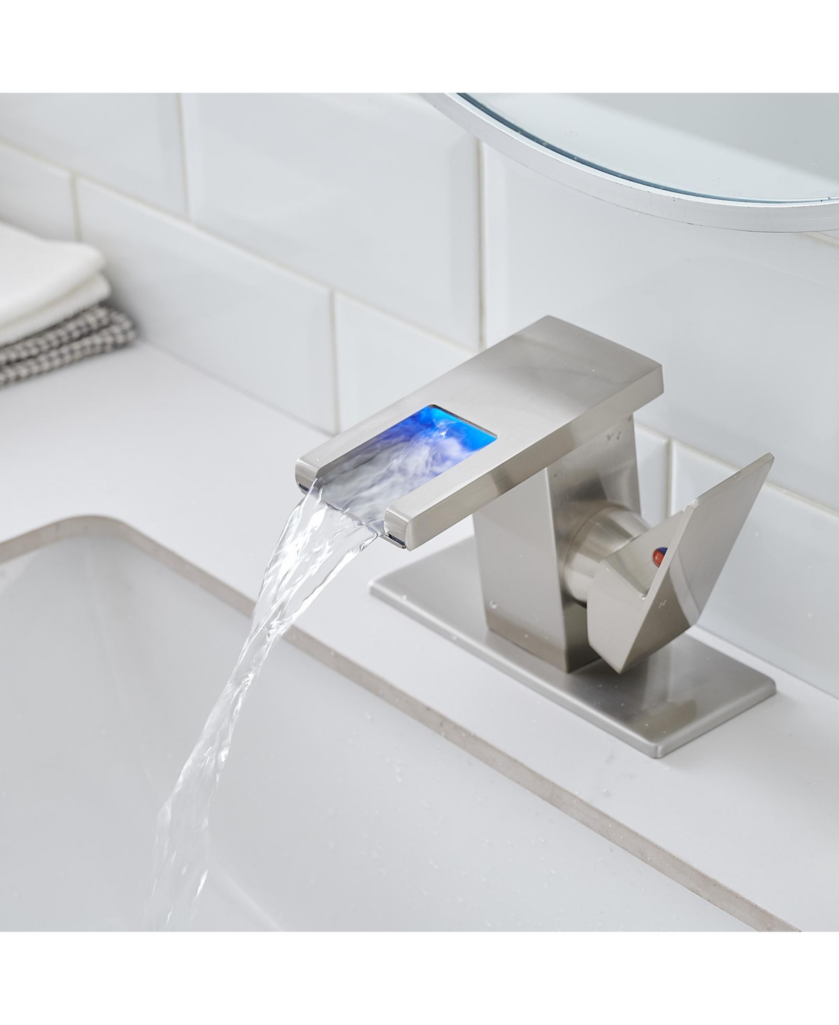 Click here for Phying Bathroom Sink Faucet Led Light 3 Colors Cha... prices