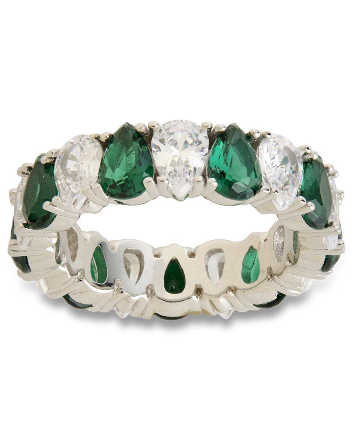 Click here for Sterling Forever Sterling Silver Pear Cut Emerald... prices