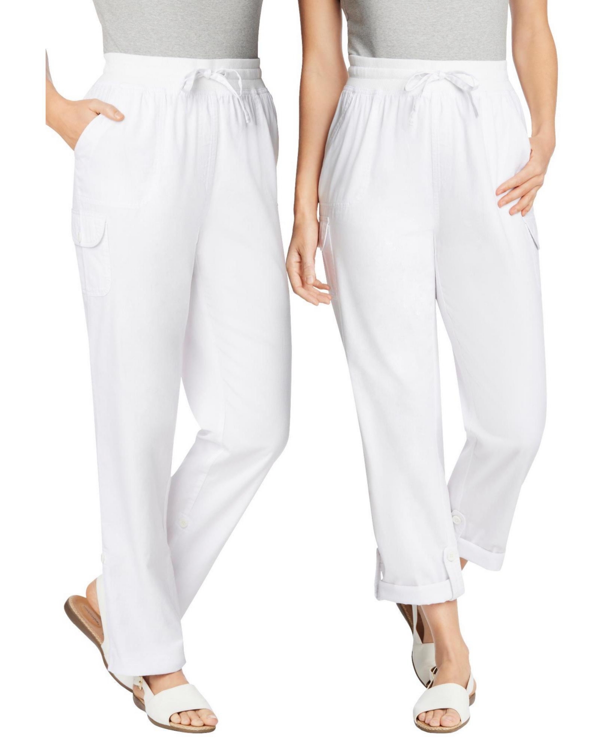 Click here for Woman Within Petite Within 2 in 1 Convertible Carg... prices