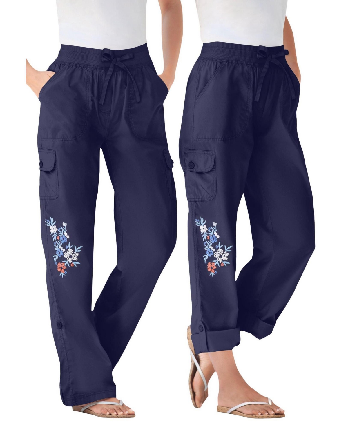 Click here for Woman Within Petite Within 2 in 1 Convertible Carg... prices
