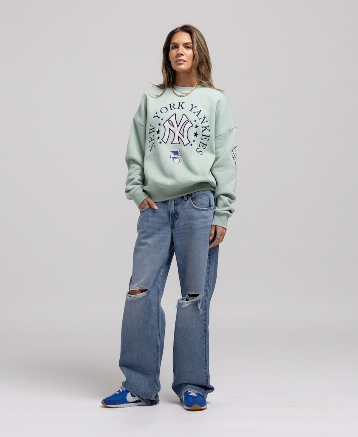 Click here for Mitchell Ness Womens Green New York Yankees Yacht... prices