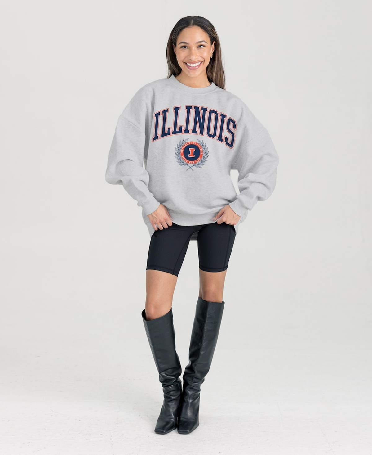 Click here for Gameday Couture Womens Ash Illinois Fighting Illin... prices