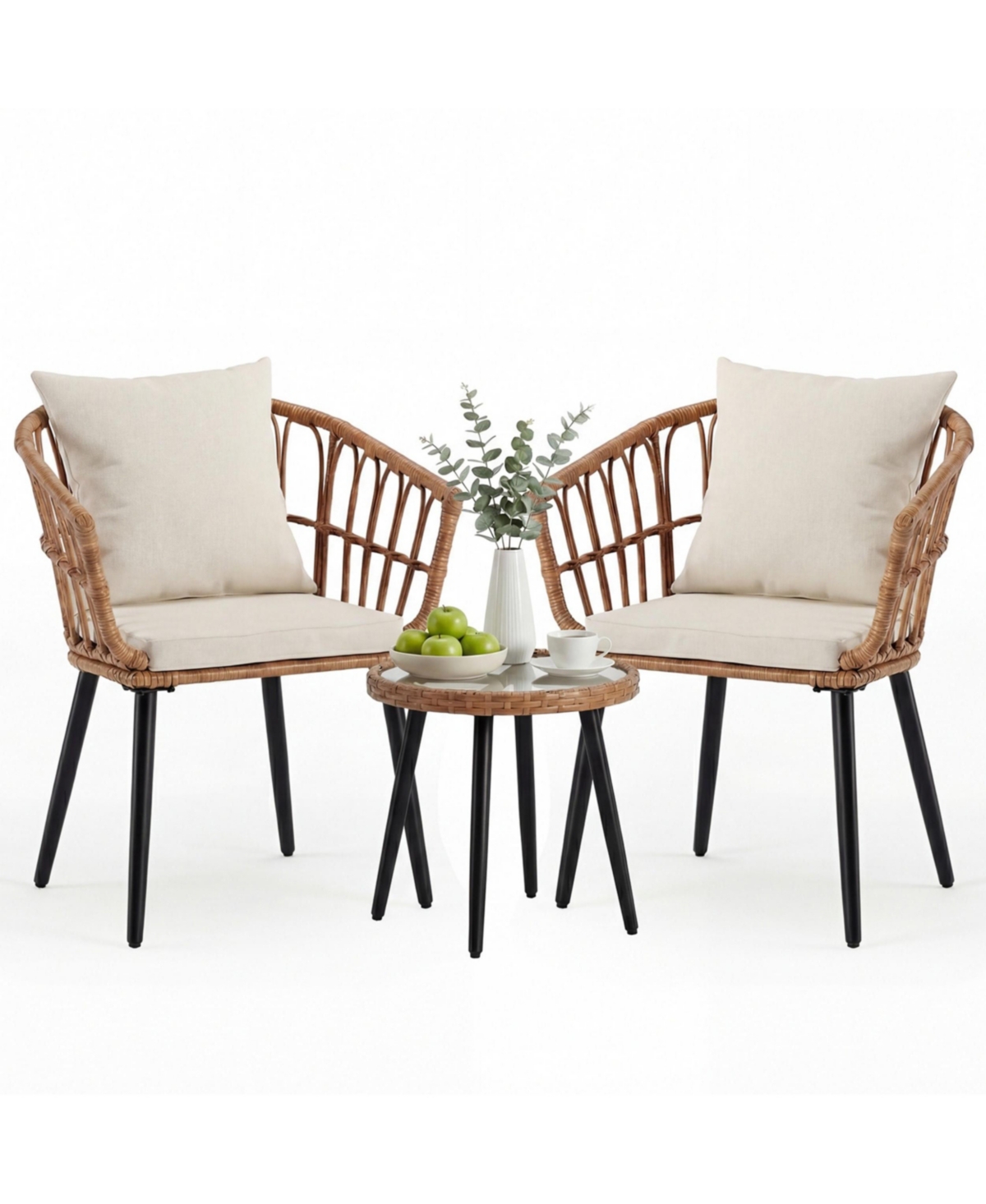 Click here for Yiortwo Patio Furniture Set Rattan Chair Set with... prices