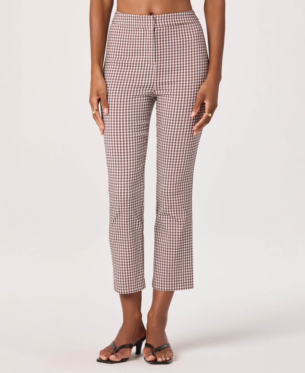 Click here for Astr the Label Womens Alma High-Rise Pants - Brown... prices