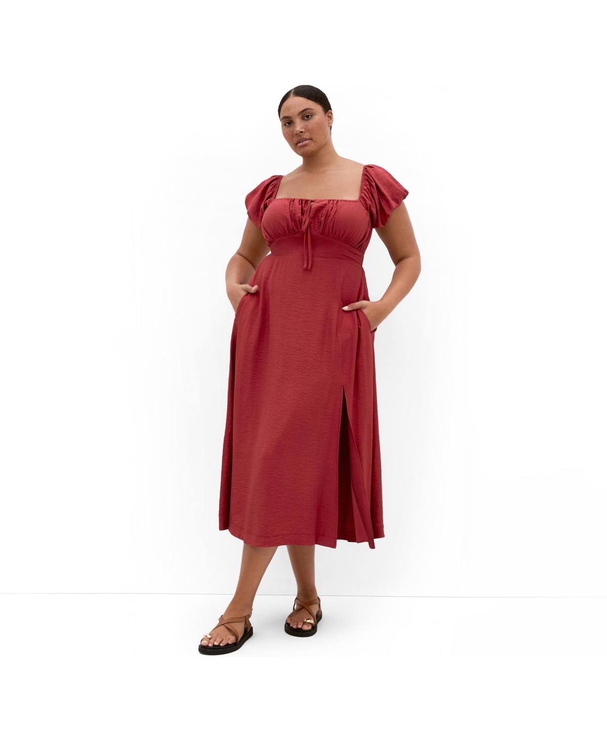 Click here for City Chic Plus Size Abbigail Split Maxi Dress - Si... prices