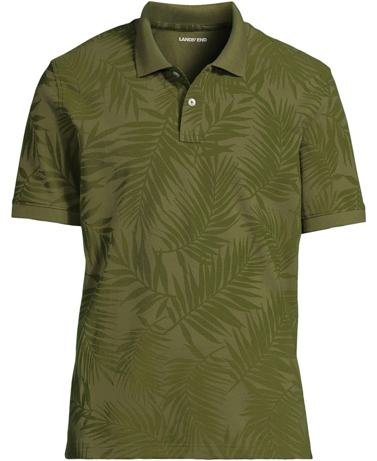 Click here for Lands End Mens Short Sleeve Pique Printed Polo - A... prices